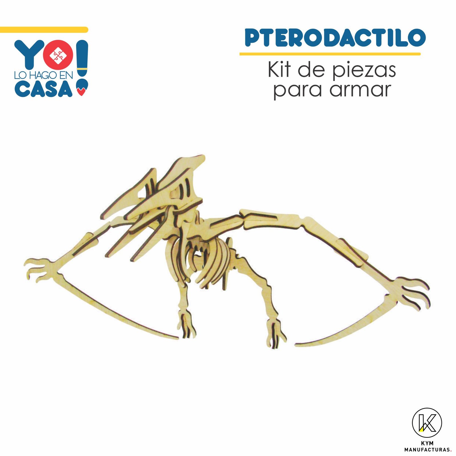 yolohagoencasa - Pterodactilo - Kit de piezas para armar
